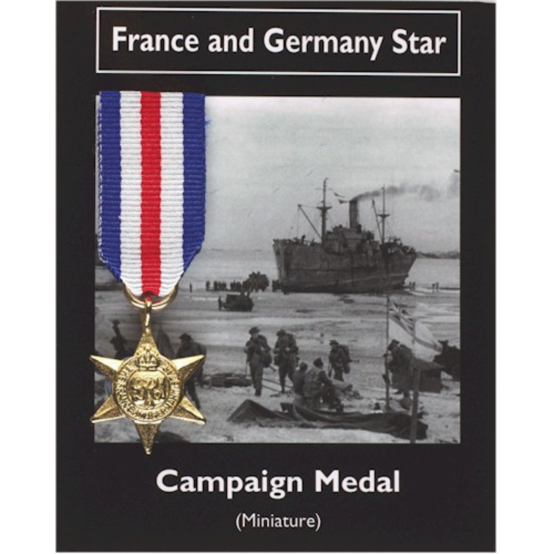Miniature Medal - France and Germany Star - The Keep Military Museum